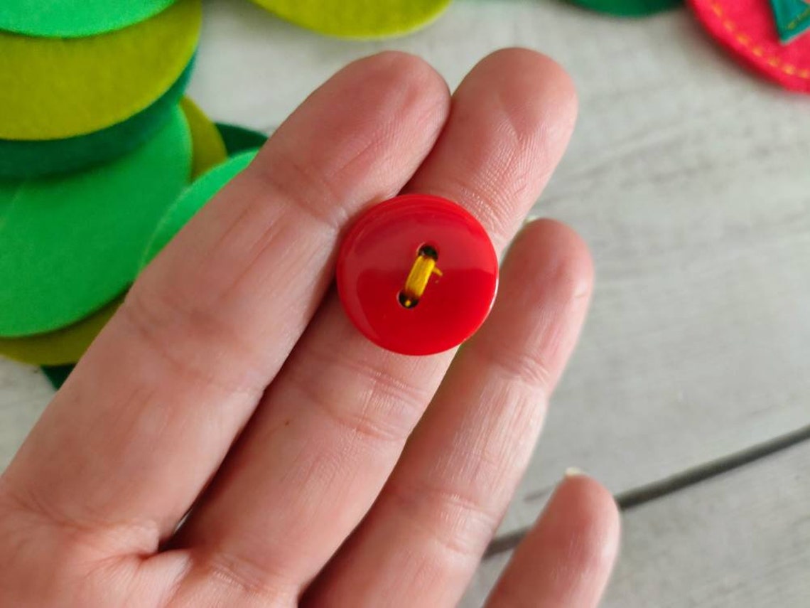 The Very Hungry Caterpillar Buttoning Game Fine Motor Skill - Etsy