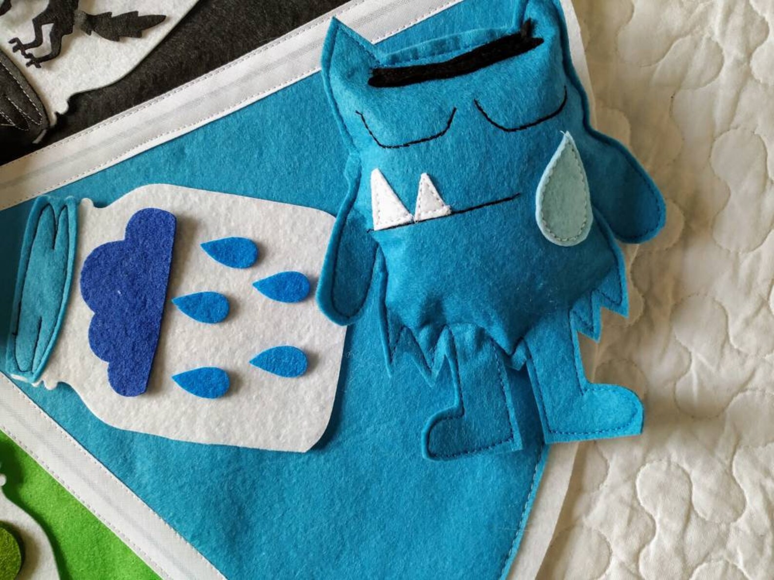 The Colour Monster Activity Mat Monsters Jars and Mat - Etsy España