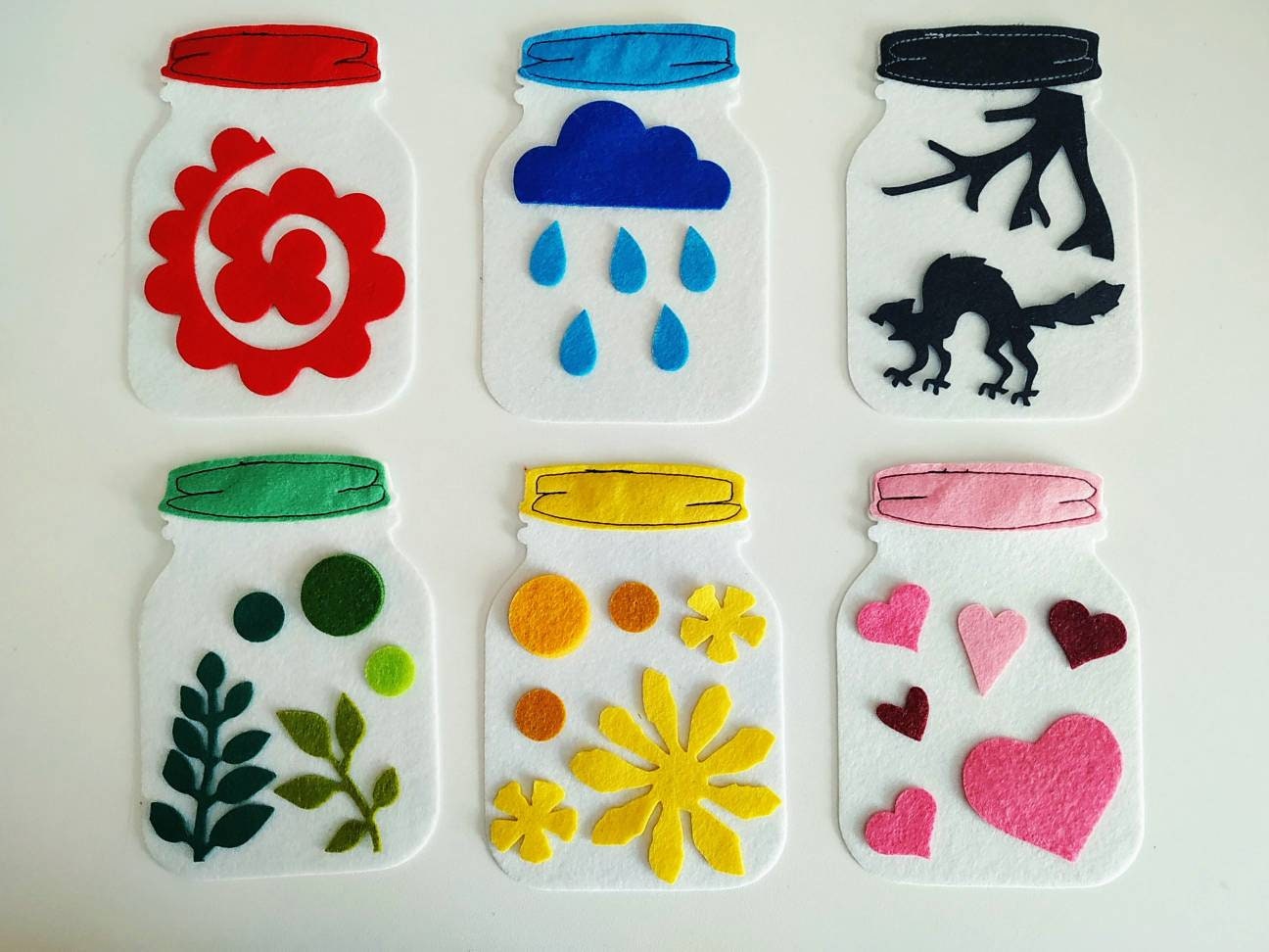 The Colour Monster Activity Mat monsters Jars and Mat | Etsy