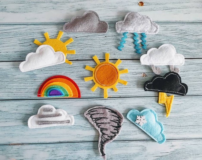Weather Felt Set - Etsy