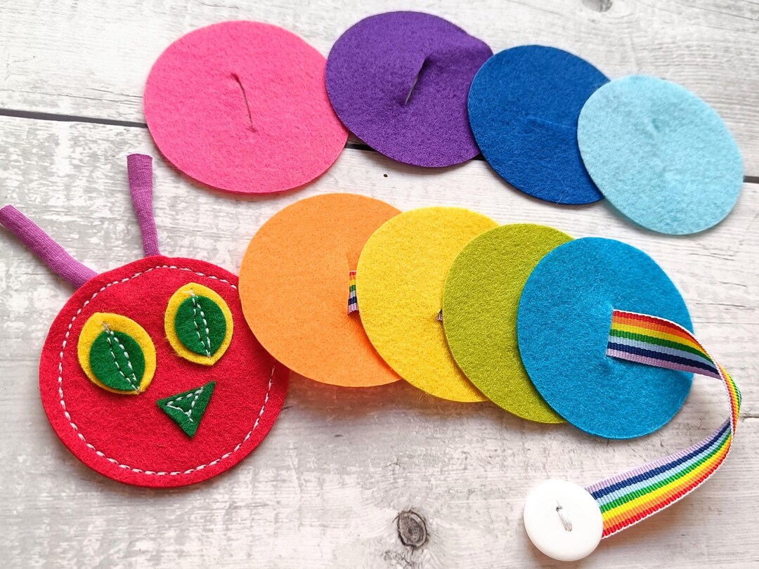 The Very Hungry Caterpillar, Buttoning Game, Fine Motor Skill !! - Etsy