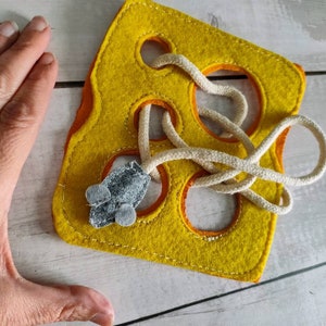 Cheese and Mouse Fine Motor Skill Game. Sensory Bin. Montessori ...