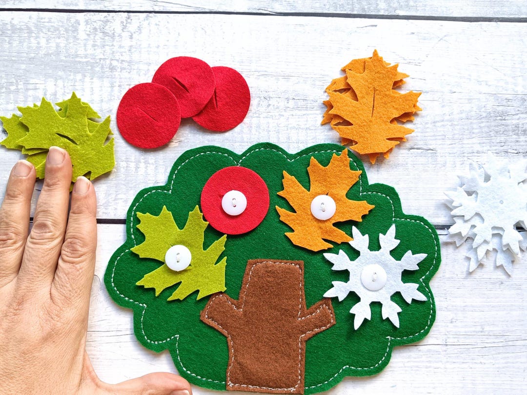 Seasons Buttoning Game ( 16 Pieces Included) Fine Motor Skills ...