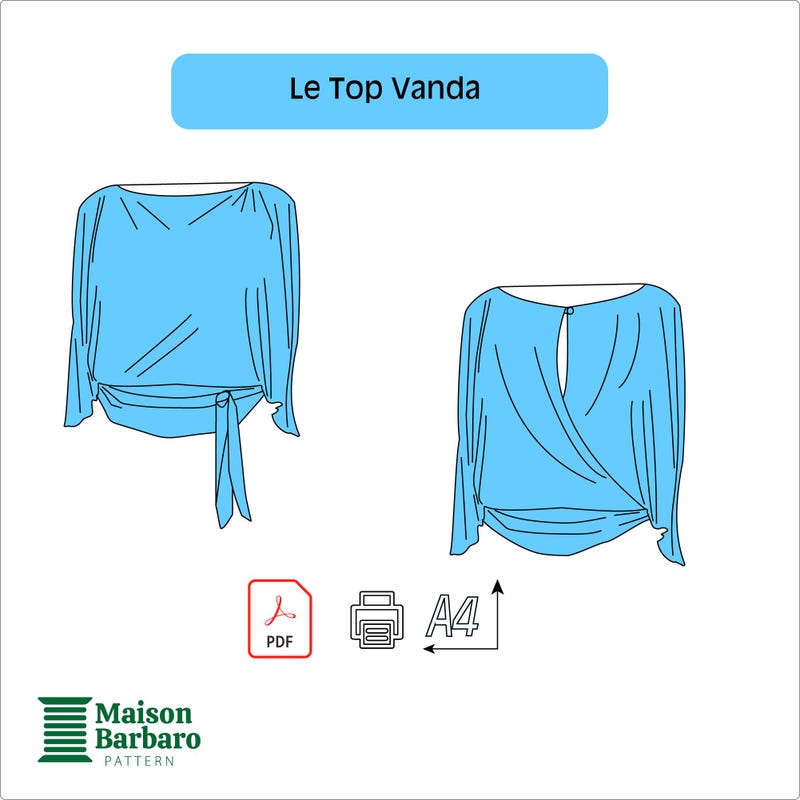 Draped Top Pattern - Etsy