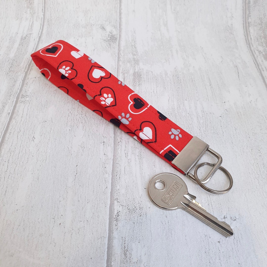 Handmade Key Fob, Key Holder, Cat and Dog Lover Gift, Father's Day Gift ...