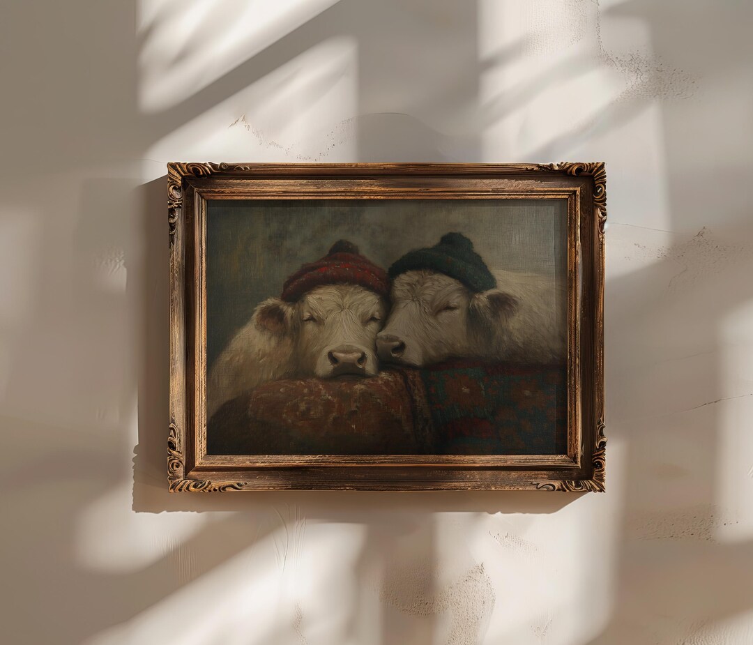 Highland Cow Print | Cozy Highland Cow Artwork | Festive Fall Wall ...