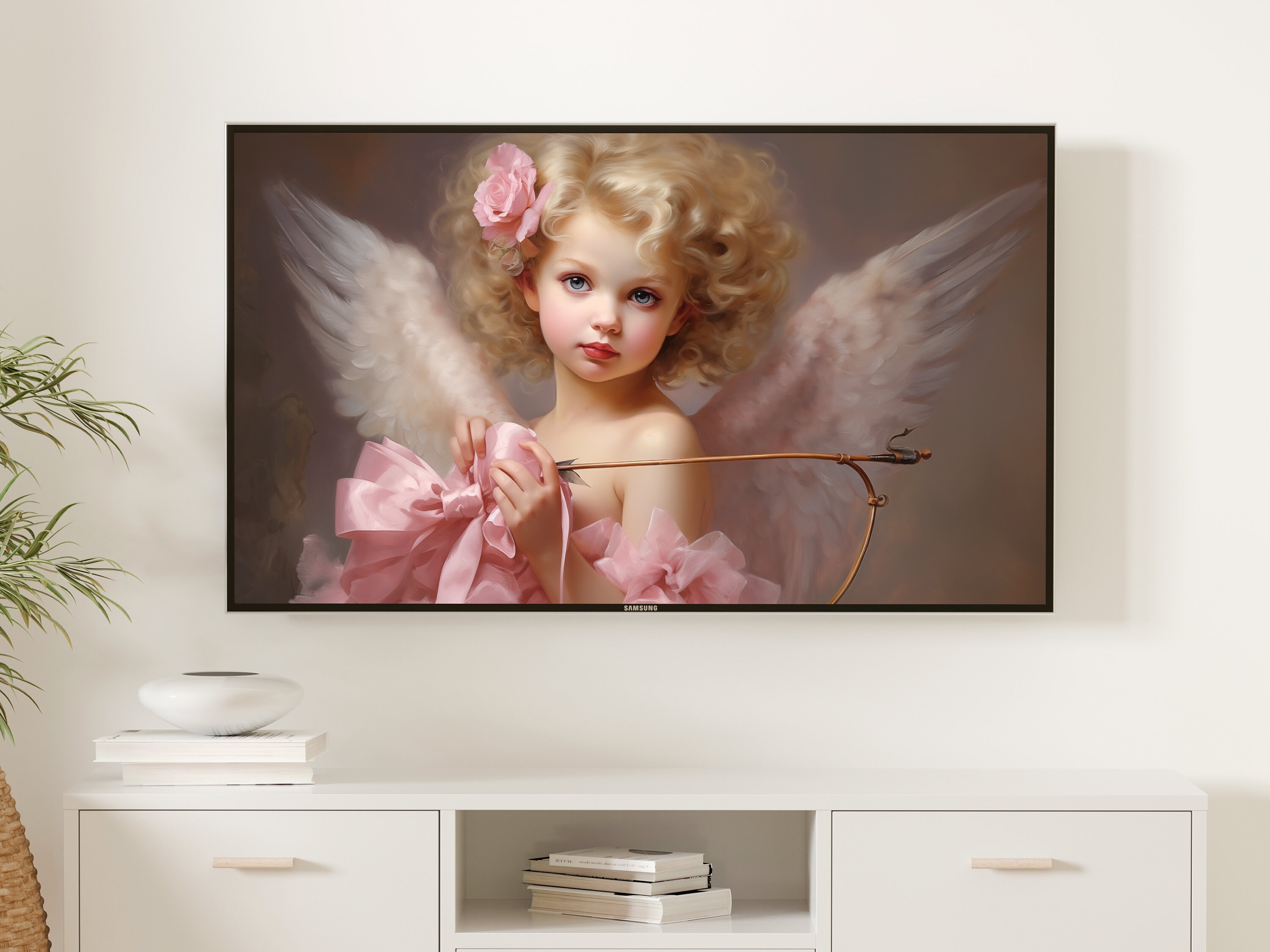 Pink Valentines Day TV Frame Artwork BUNDLE | Samsung Frame TV Art ...