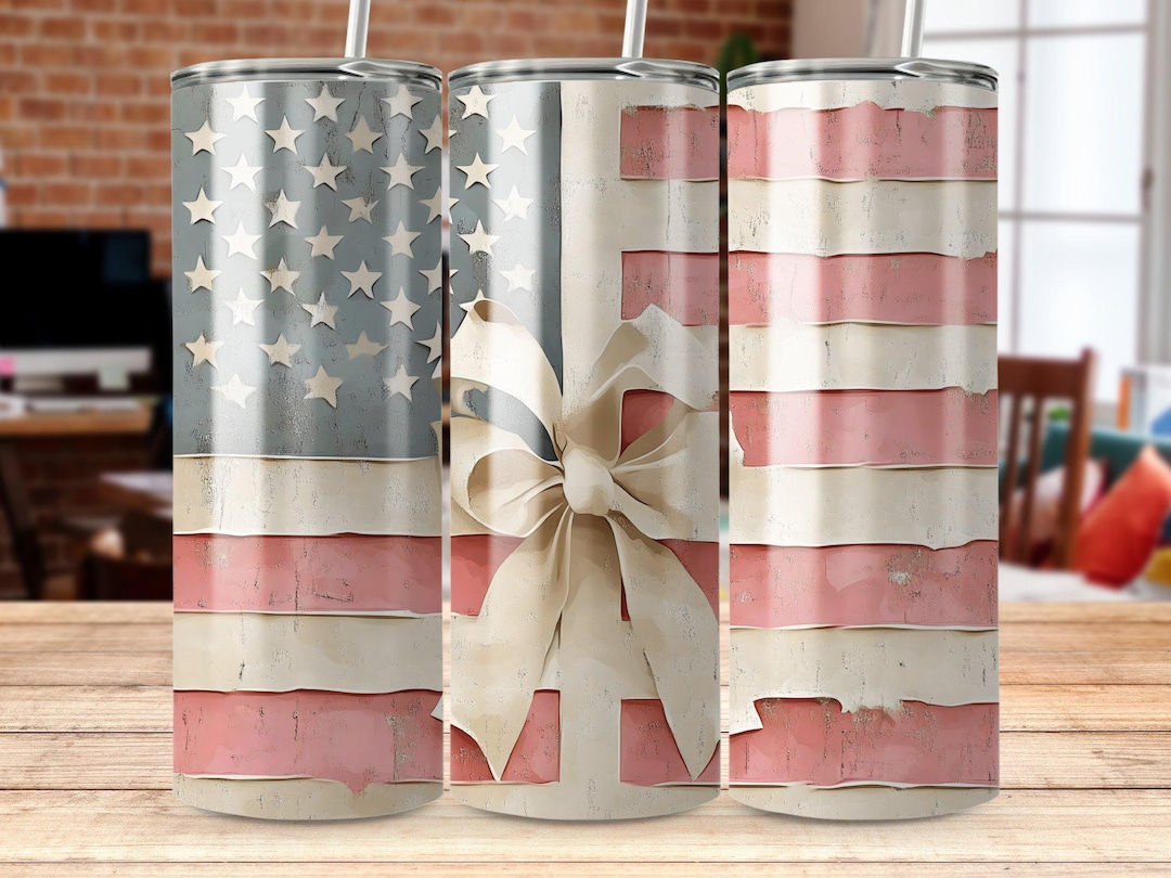 American Flag Tumbler Wrap: Patriotic USA PNG Design (digital Download ...