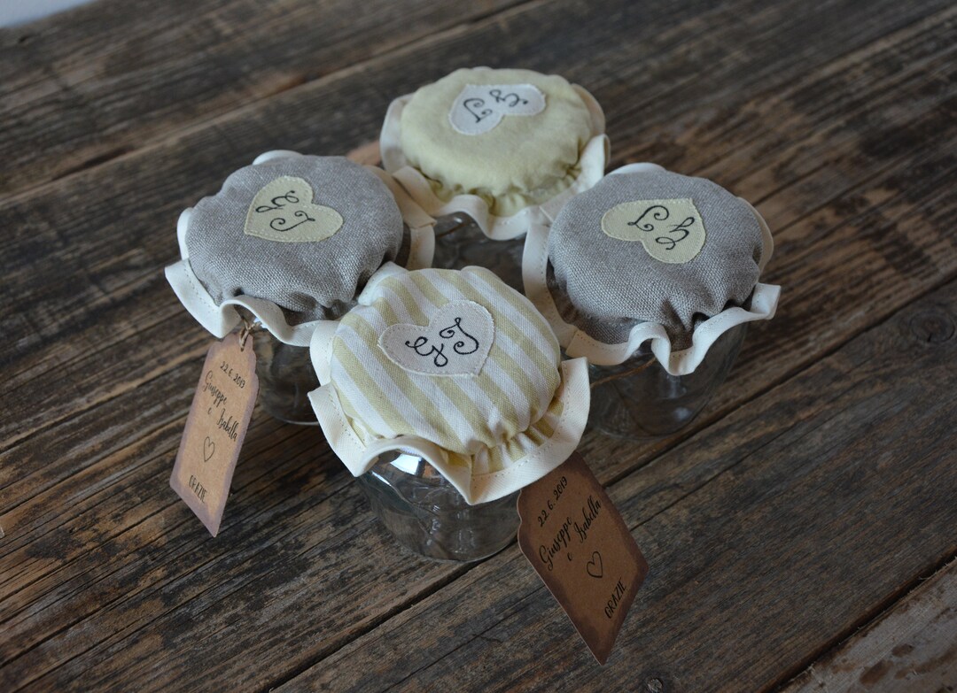 Shabby Chic Bar Covers With Initials for Favors or Wedding Placeholders ...