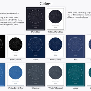 Star Map Poster Wall Art Astronomy Gifts, Gift for Best Friend, Custom ...