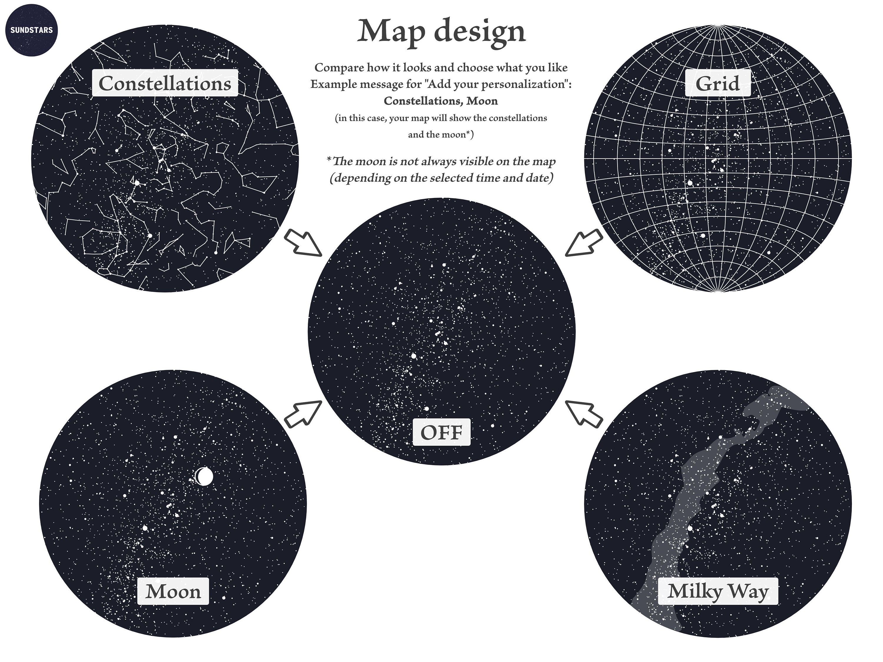 Star Map Custom Print by Date PRINTABLE Star Chart Poster | Etsy