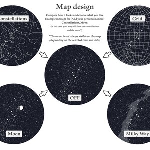 Star Map Print Custom by Date, PRINTABLE Star Chart, Astronomy Gifts ...