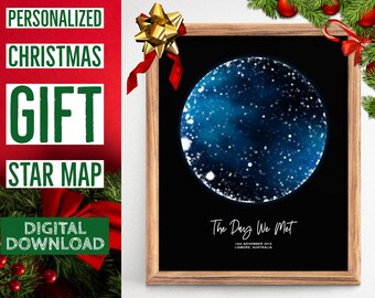 Star Chart Digital Wall Decor Custom Gift for Birth - Etsy