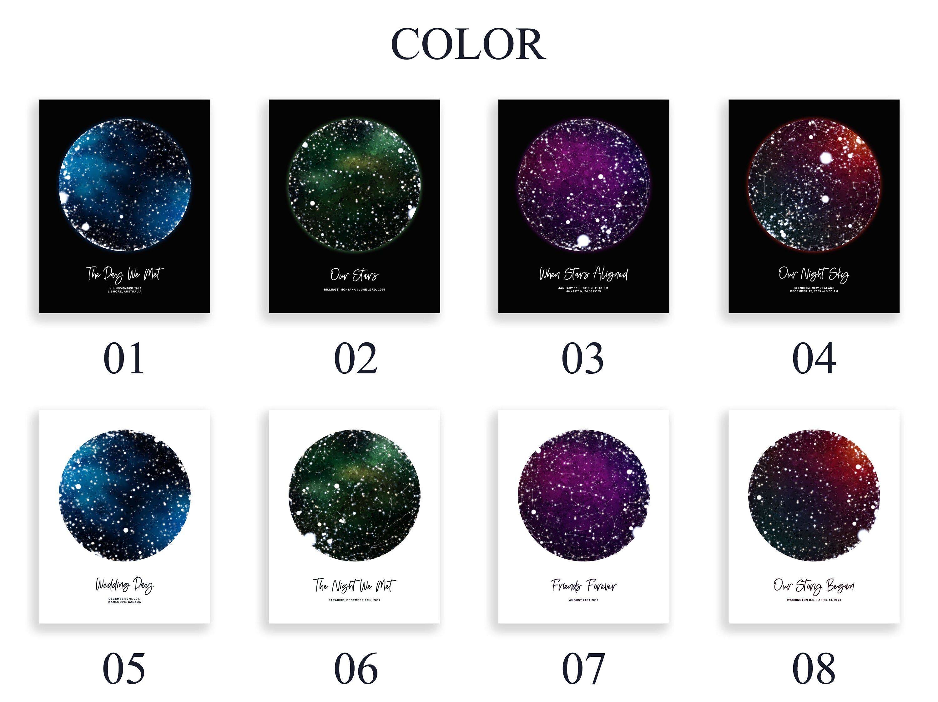 REAL Star Map the Night You Were Born Personalized Baby - Etsy