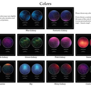 Custom Star Map, Constellation Print, Starry Night Double - Bedroom ...