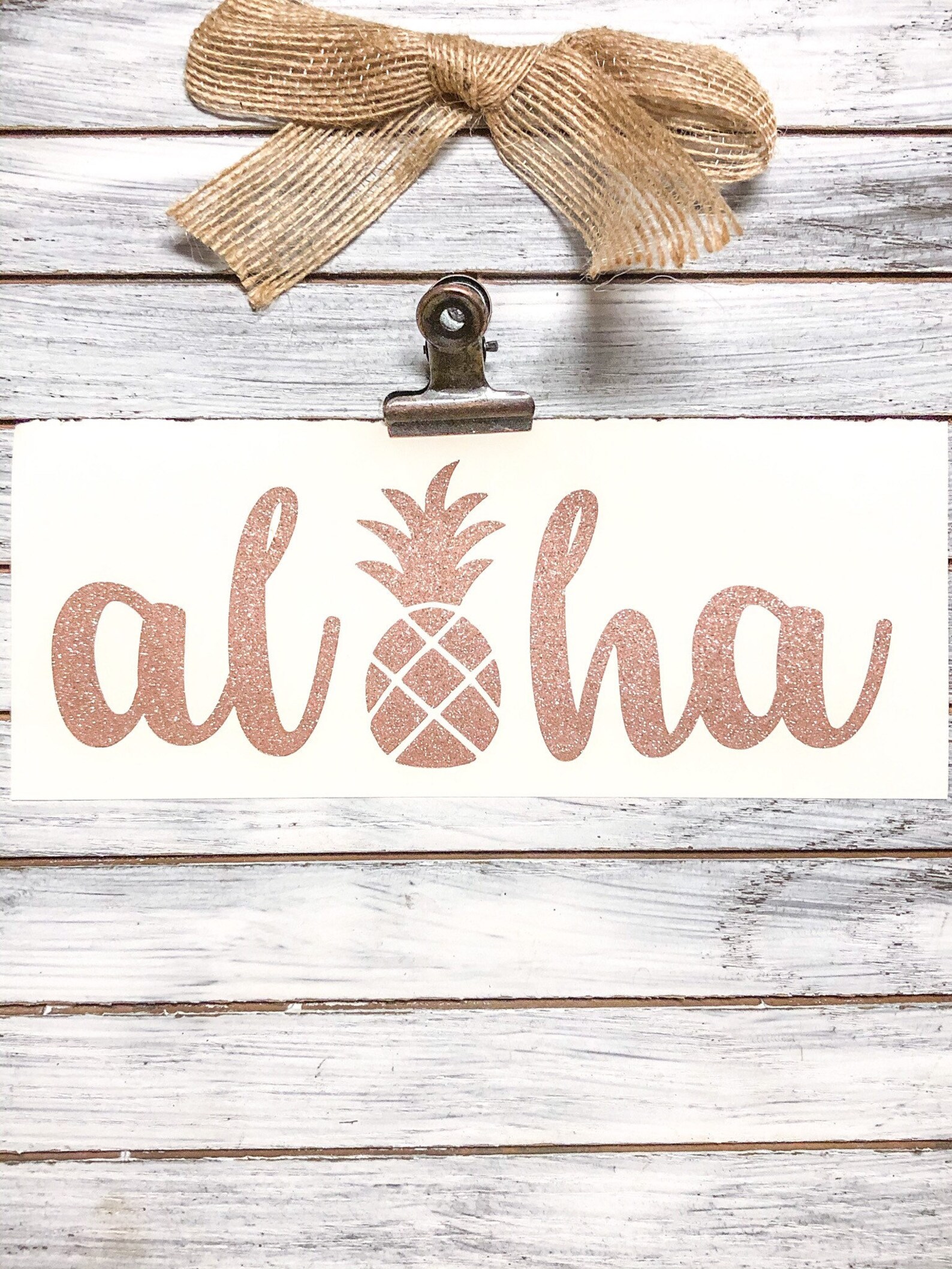 Aloha Vinyl Decal With Pineapple - Etsy