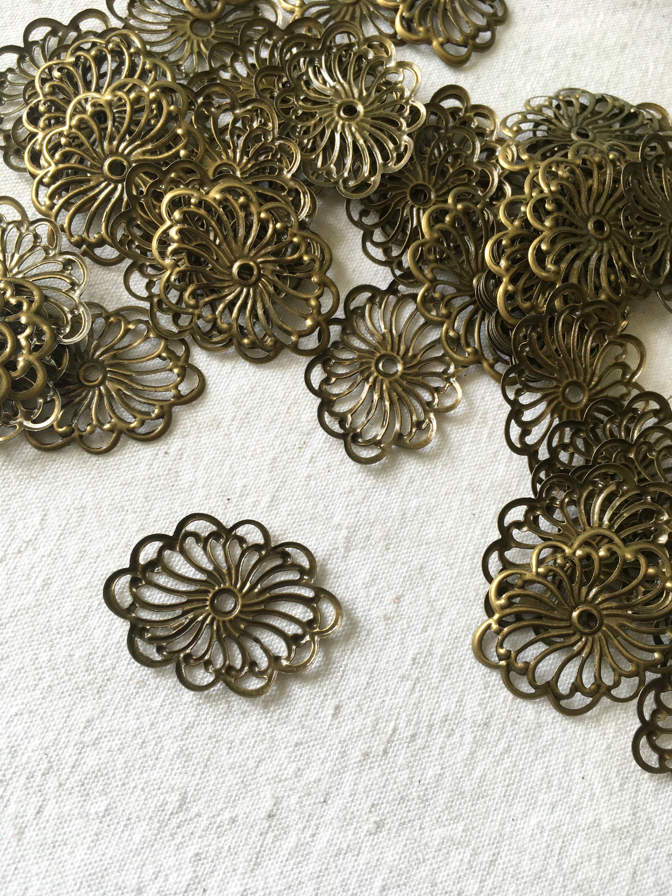 Set of 2 Oval Prints in Bronze Metal. Print for DIY in the - Etsy UK