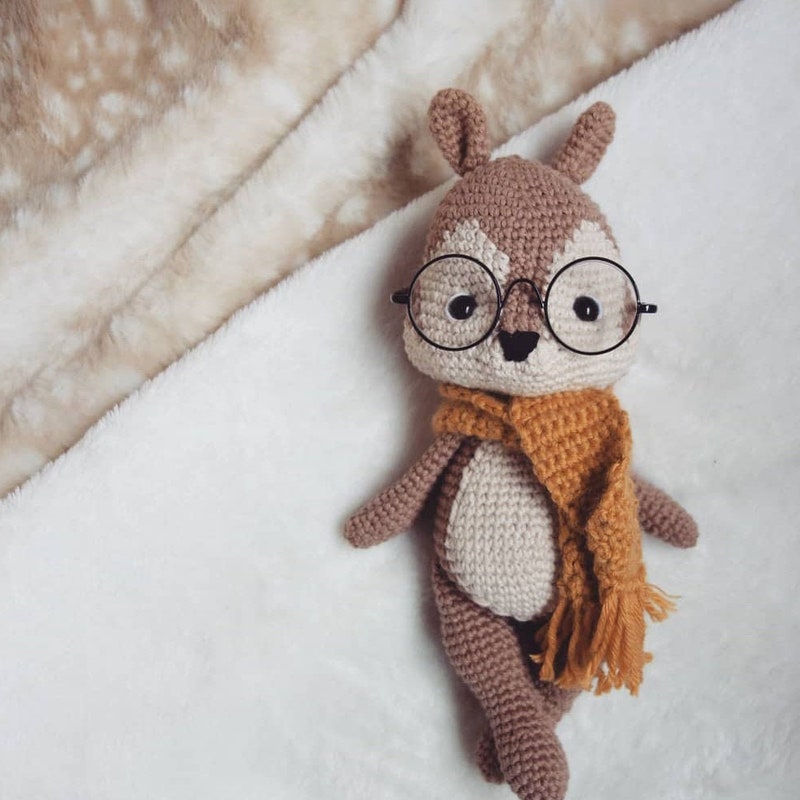 Crochet Squirrel Pattern - Etsy