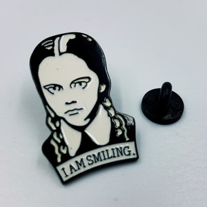 Wednesday Addams Pin Gothic Lapel Pin Studs Satanic Pin I Am - Etsy
