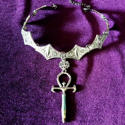 Victorian Vampire Ankh Choker Goth Gothic Vampyre Metal | Etsy
