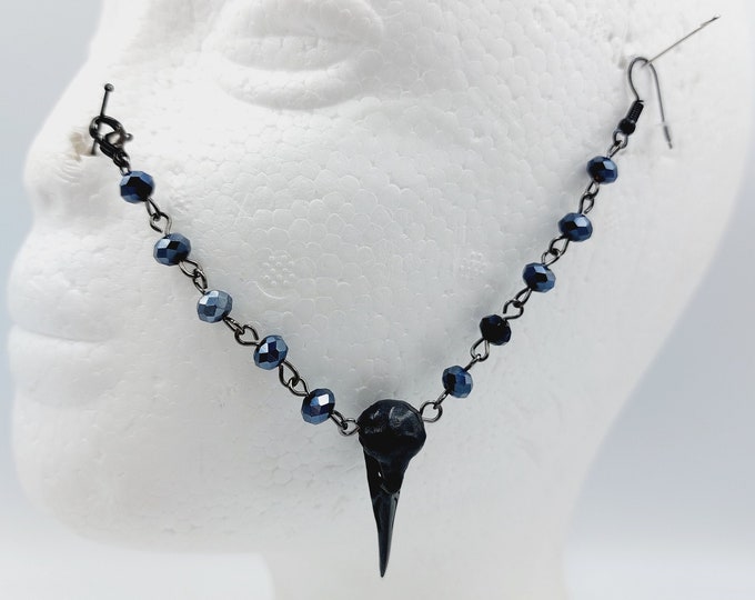 Victorian Crowskull Nosechain - Goth Gothic Occult Nose Jewelry Nose ...