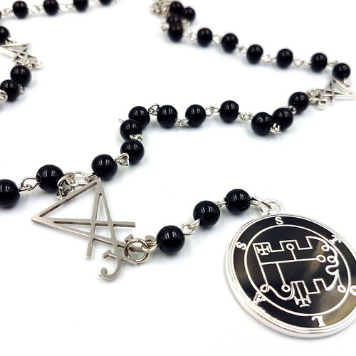 Sigil of Stolas Medallion Rosary Occult Demon Solomon - Etsy
