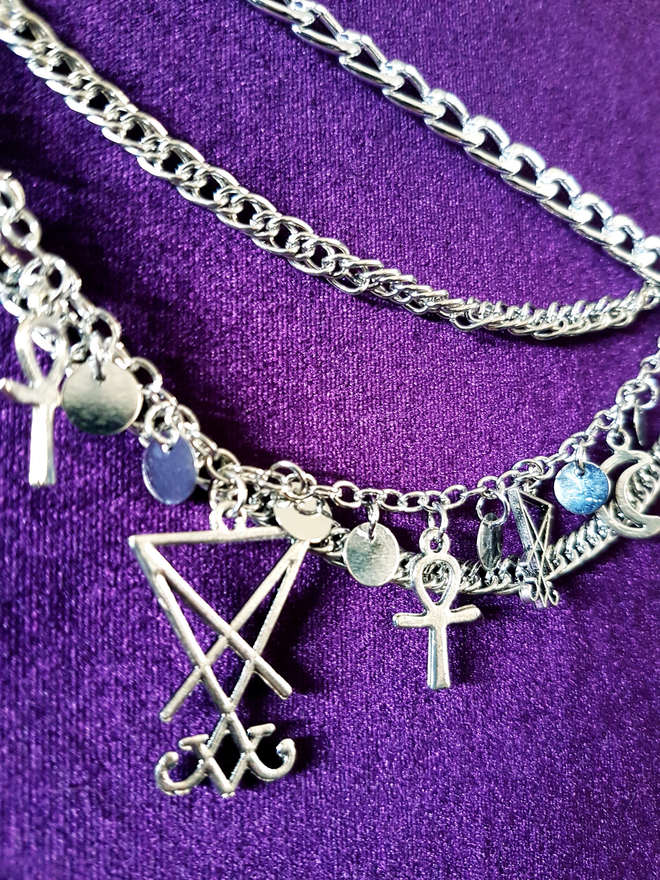 Luciferian Hip Chain Belt