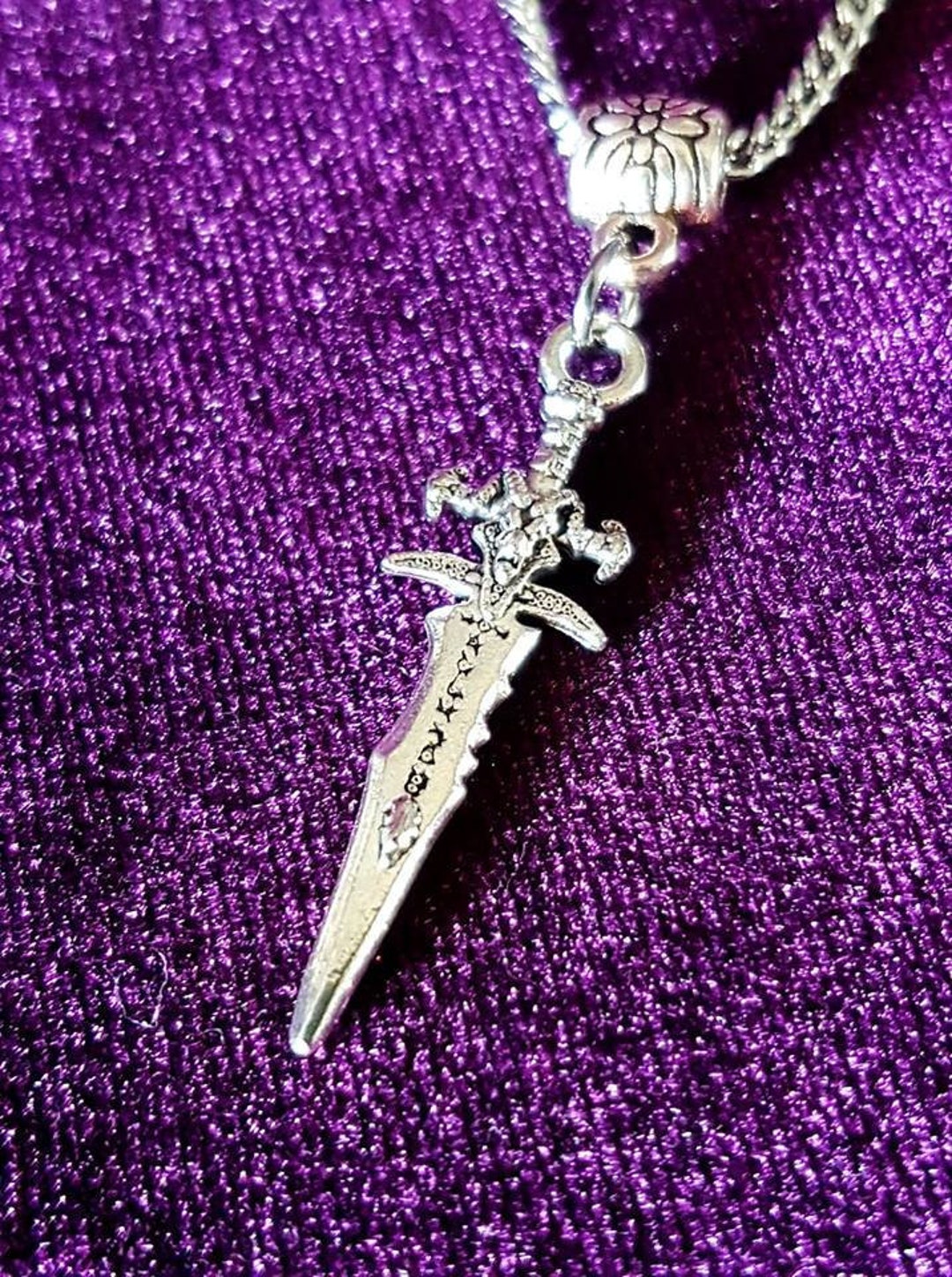Mini Athame Necklace - Occult Demonic Baphomet Atame Witch Mini Dagger ...