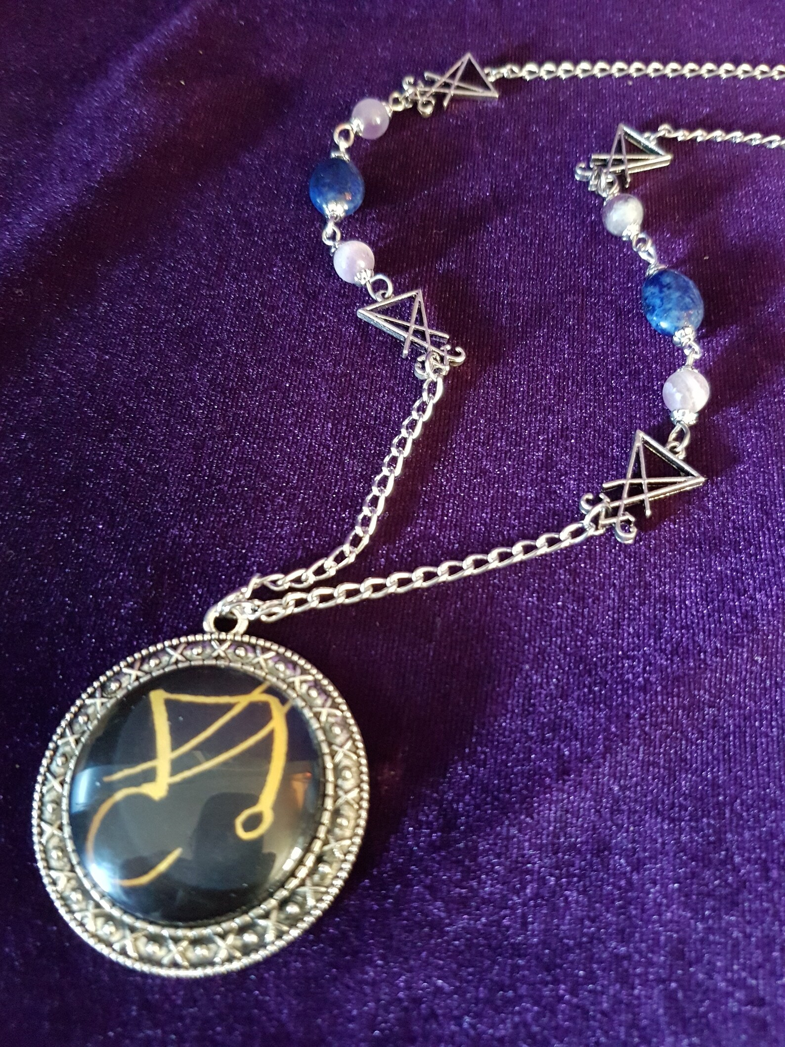 Dukante Sigil of Lucifer Medaillon Occult Luciferian Seal of | Etsy