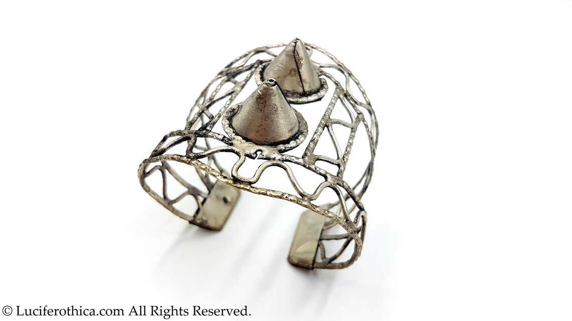 Vintage Spike Grid Bracelet Traditional Antique Stud | Etsy