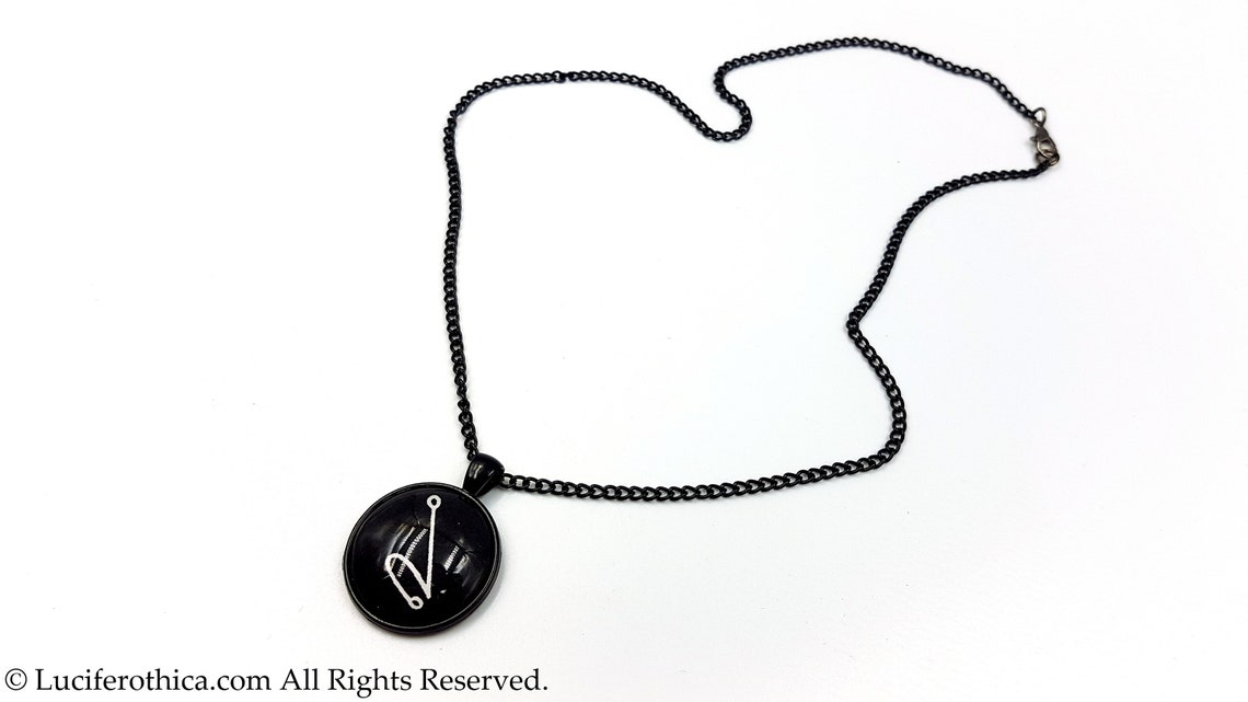 Sigil of Azazel Necklace occult left hand path satanic goth | Etsy