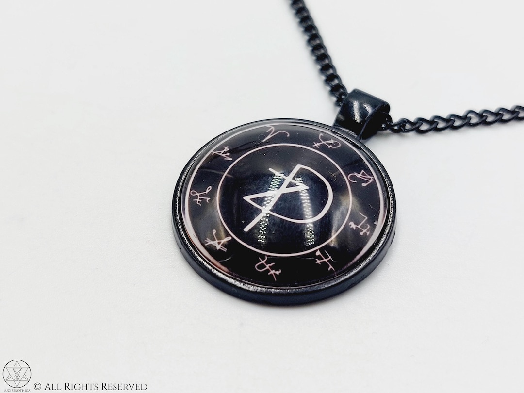 DZ Sigil Invocation Necklace - Nine Divinities Occult Seal Pendant ...