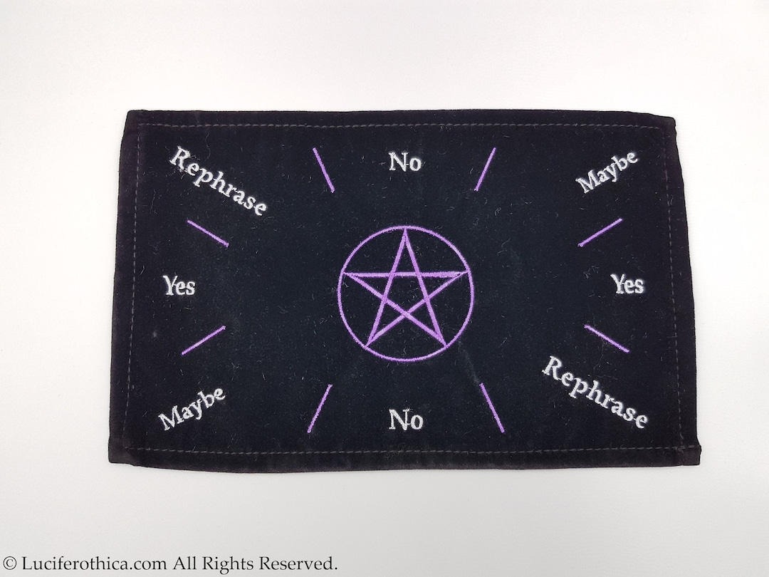 Pentagram Divination Scrying Cloth / Mat - Pendulum Mat Witchcraft ...