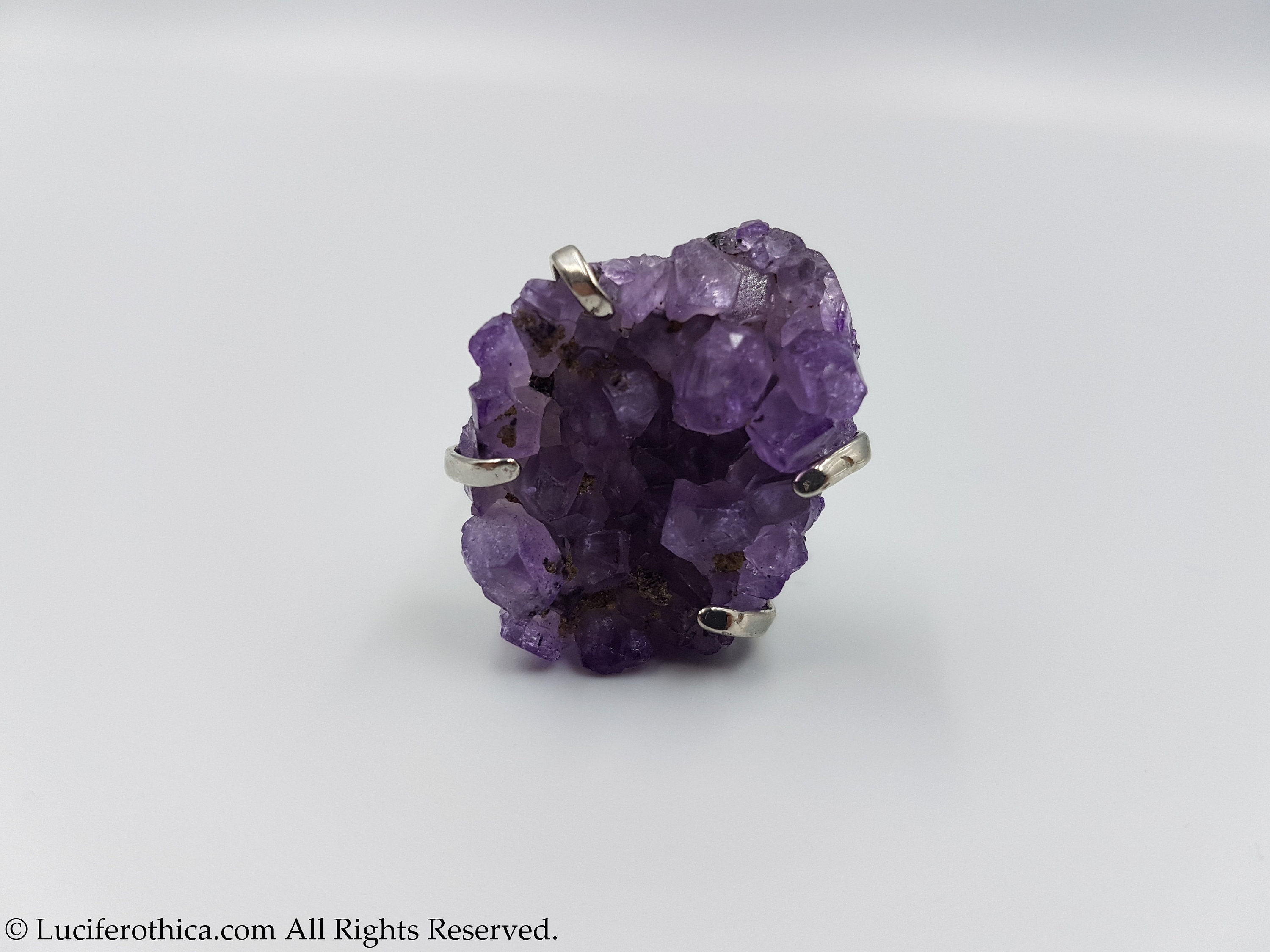 Raw Amethyst Cluster Ring