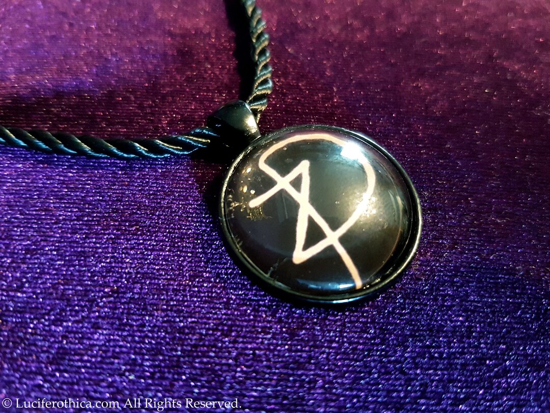 DZ Sigil Invocation Necklace - Occult Seal Pendant Necklace Demonolatry ...