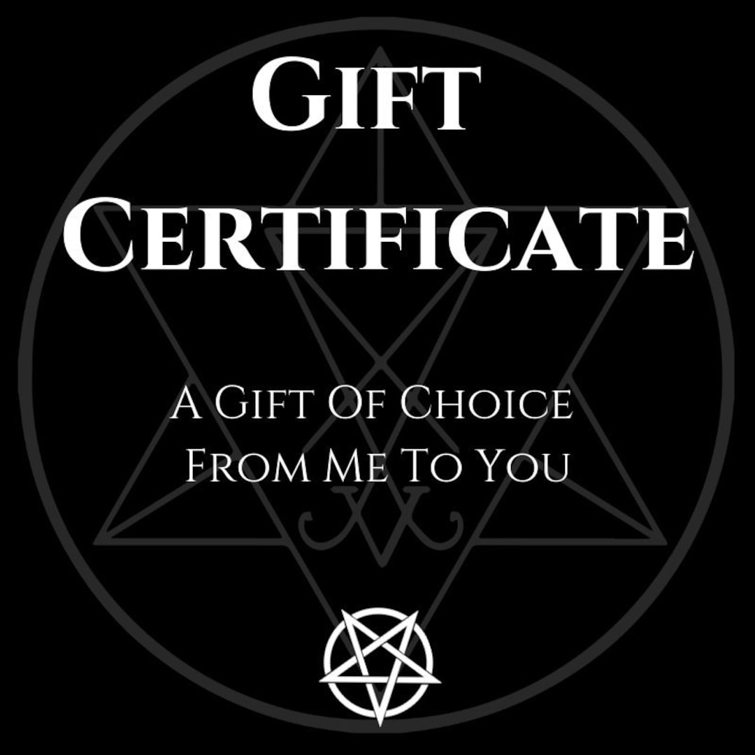 Luciferothica Gift Certificate e-giftcard Different Amounts Available ...