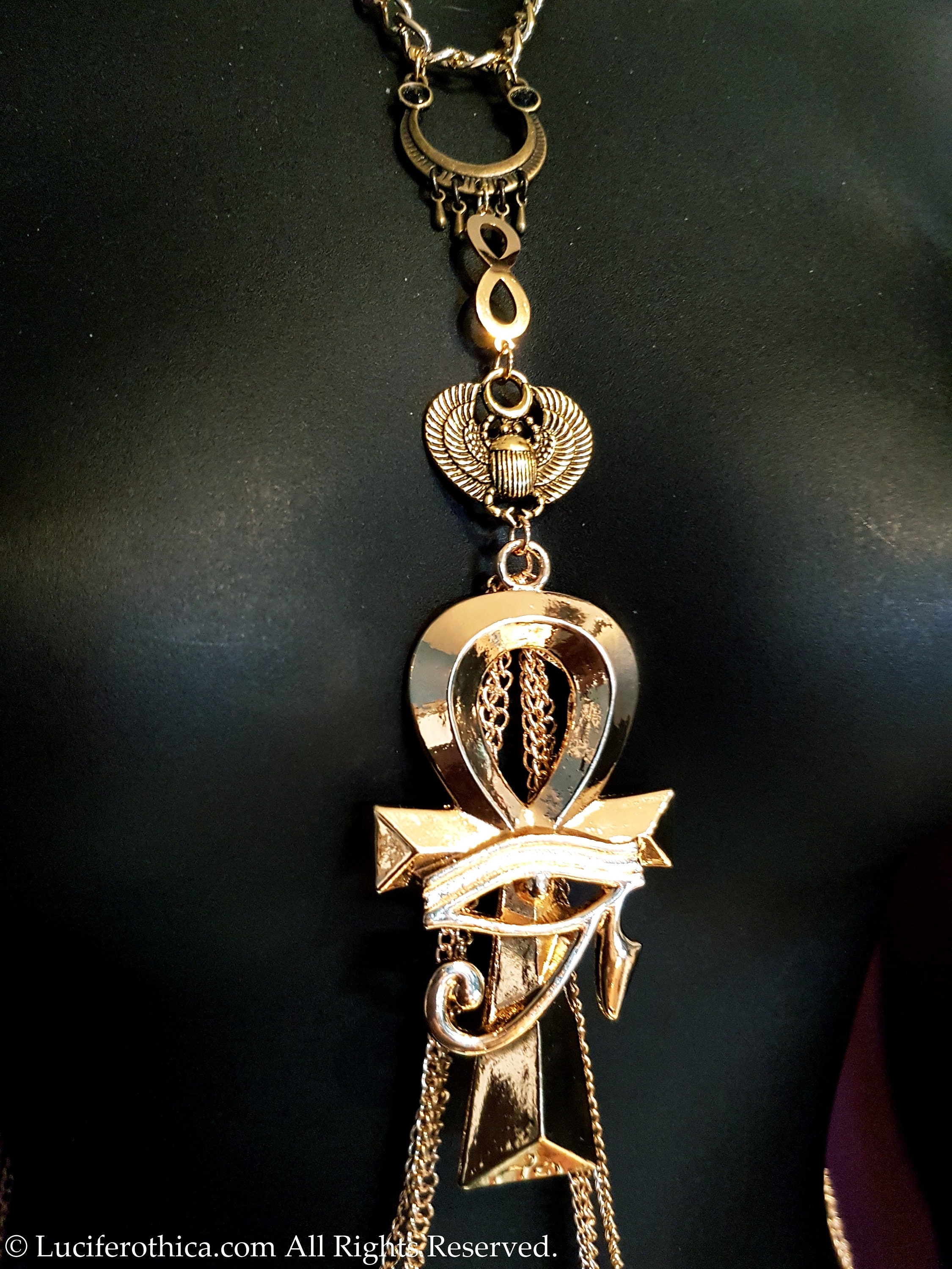 Egyptian Ankh Body Chain Harness