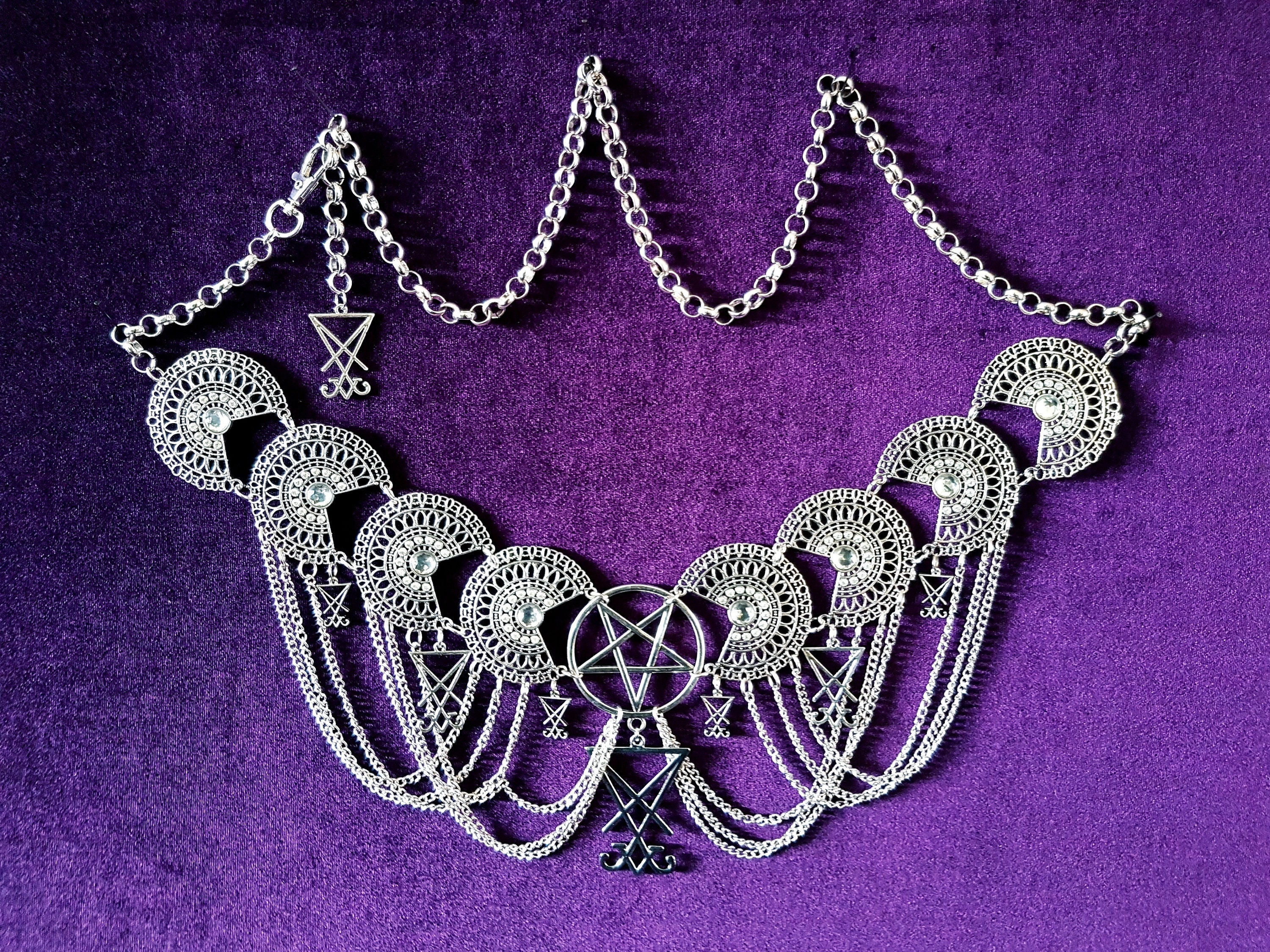 Sigil of Lucifer Hip Chain Belt