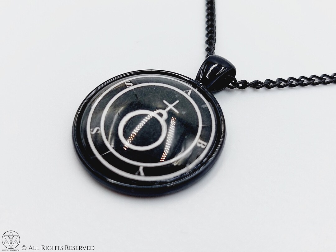 Sigil of Abyss Pendant - Lord of Chaos Occult Necklace Demonolatry Seal ...