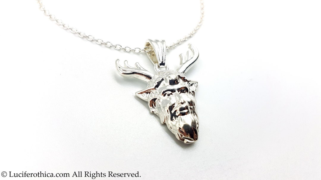 Cernunnos Horned God Pendant - Gothic Pan Wicca Cernunnos Necklace ...