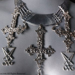Luciferian Baphomet Necklace - Anti Indoctrination & Religion Inverted ...