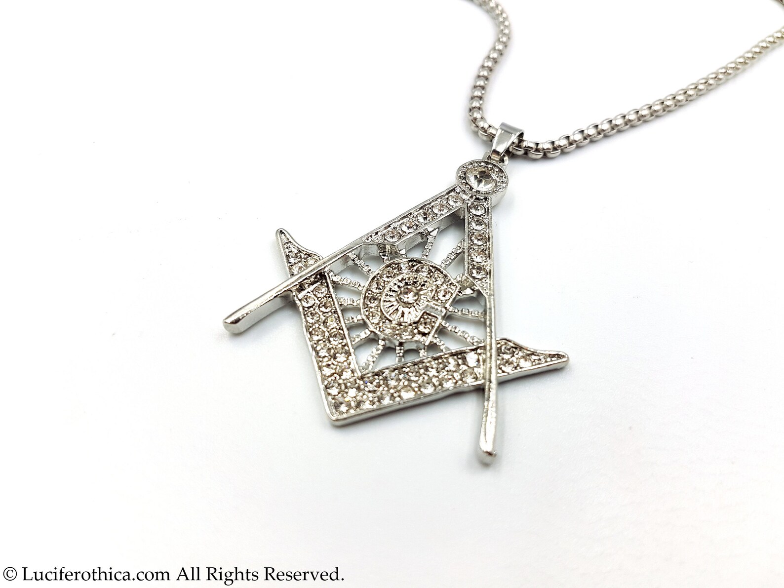 Free Mason Pendant gold/silver Colour Occult Golden Colour | Etsy