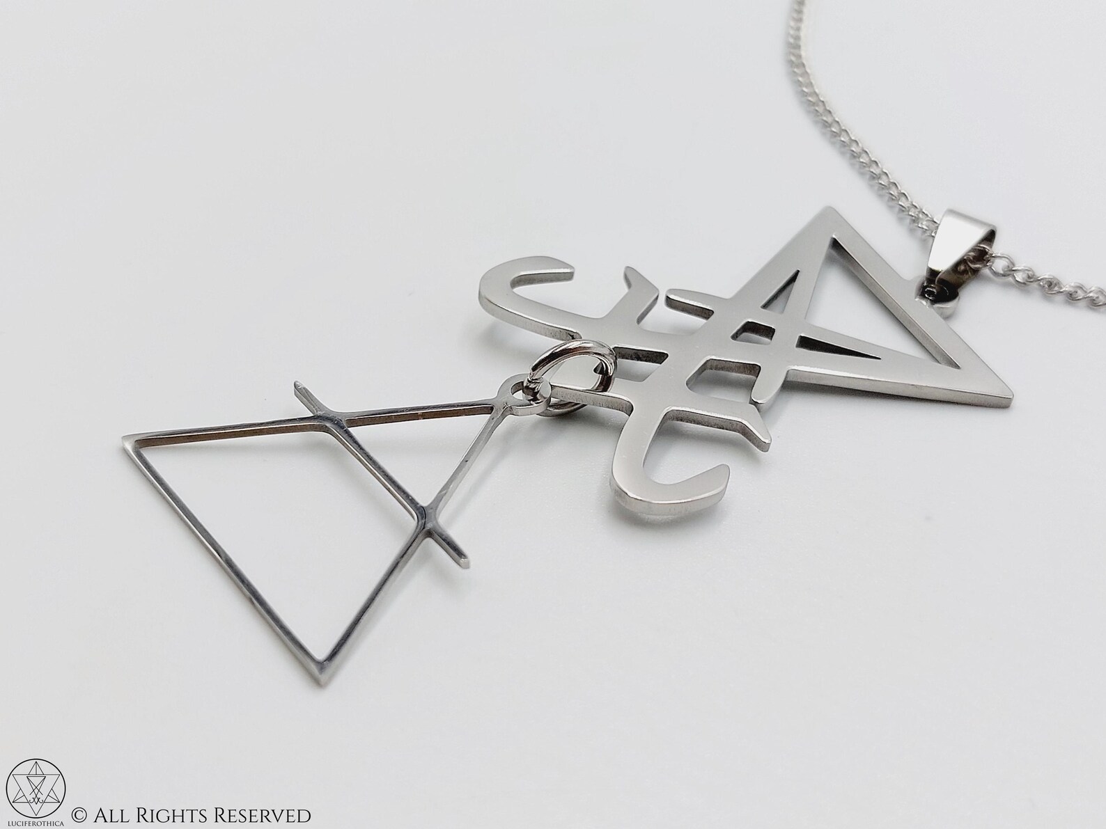 Sigil of Lucifer Air Sign Pendant (stainless Steel) - Occult Seal of ...