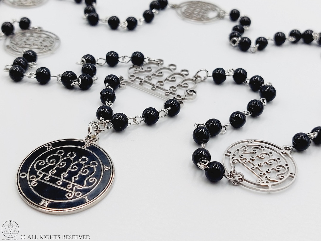 Sigil of Paimon Rosary - King Paimon Demonic Daemonic Daemon Witch ...