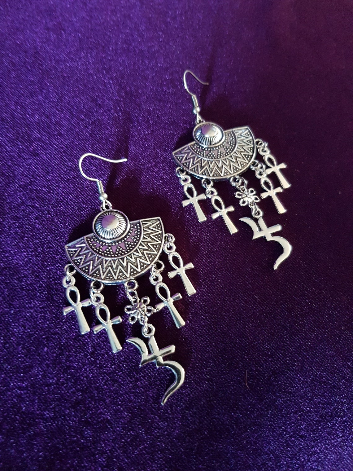 Sopor Aeternus Ankh Earrings - Jusa Sigil Sopor Aeternus Symbol Goth ...
