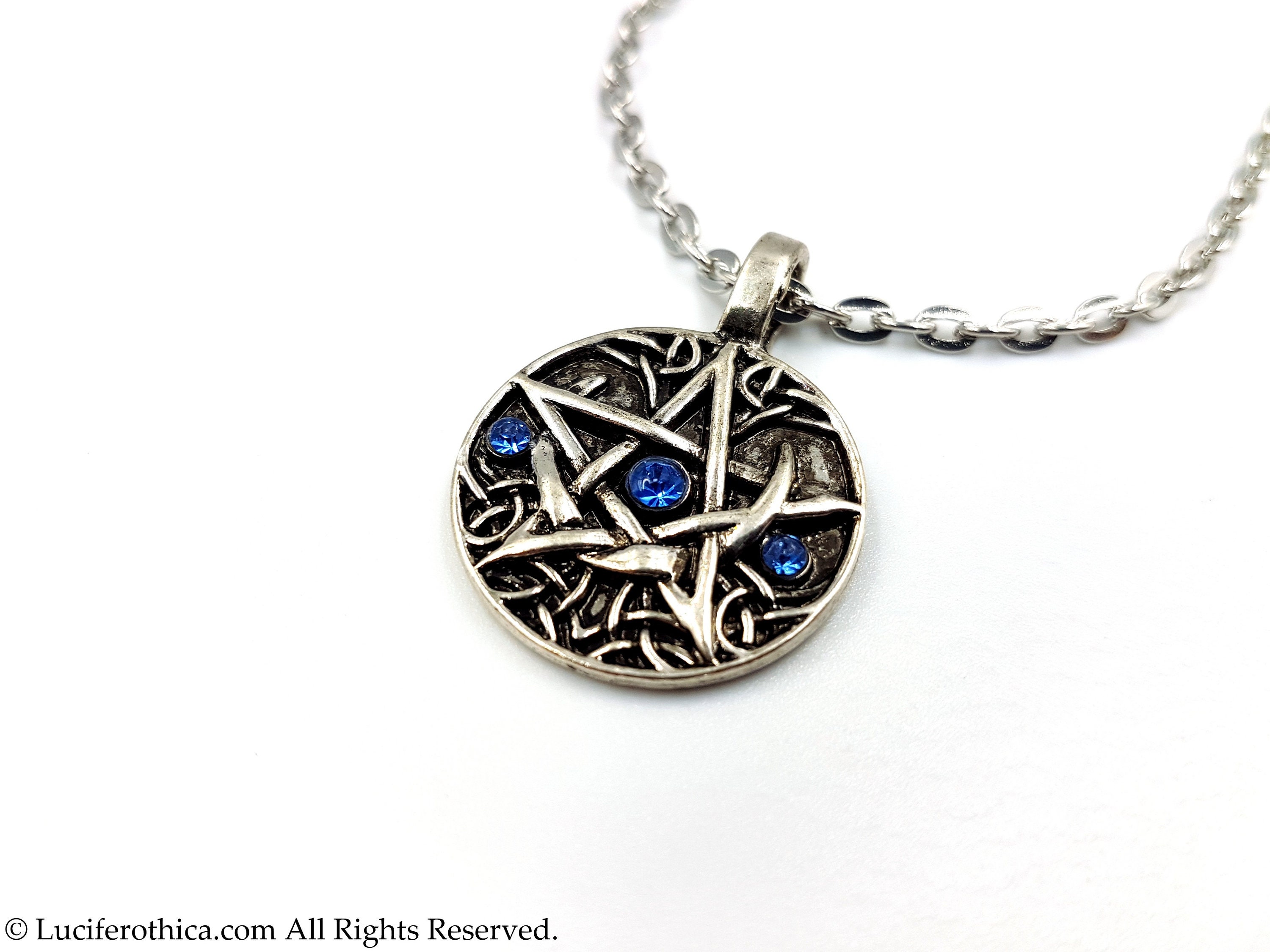 Crescent Moon Pentagram Pendant (2Styles) Crescent Moon Pentagram Pendant (2Styles)