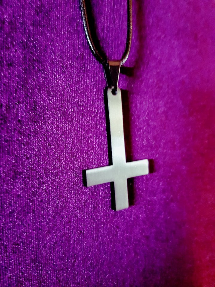 Black Inverted Cross