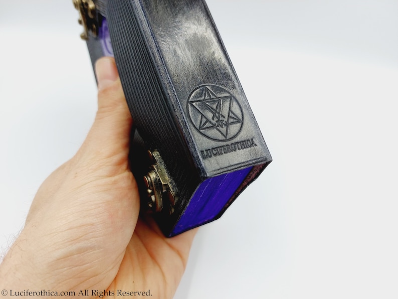 Vampire Ankh Coffin Leather Journal Spellbook Occult | Etsy