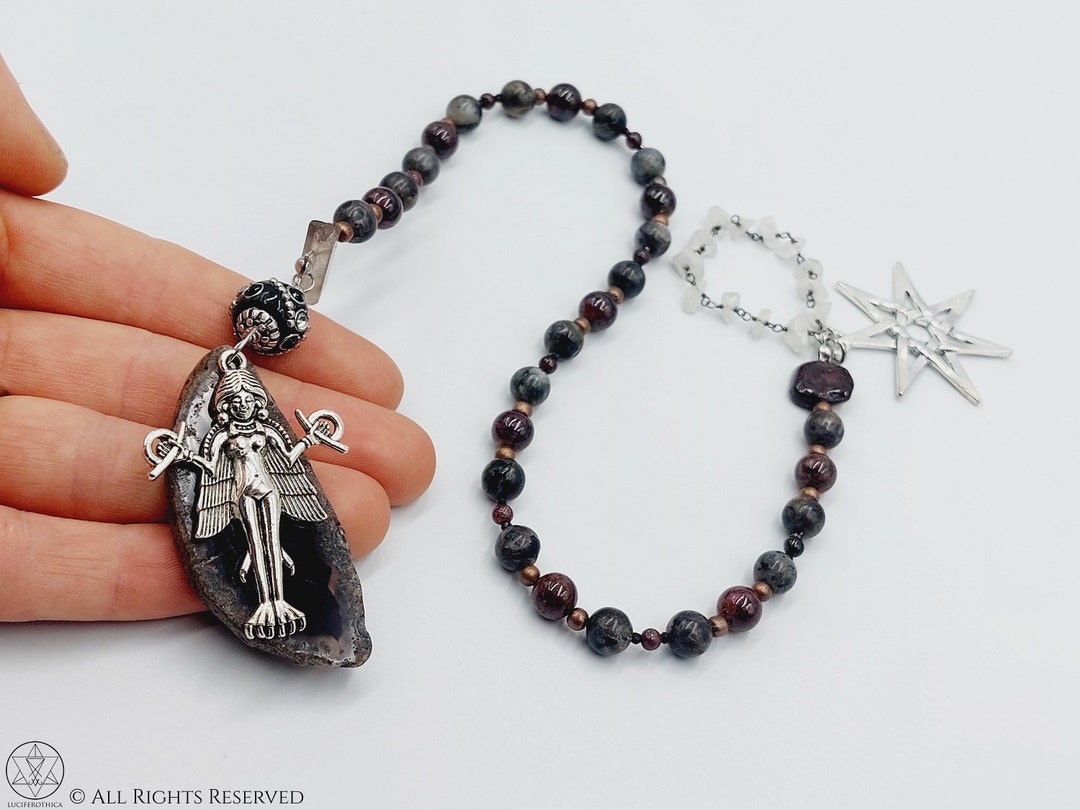 Inanna Crystal Prayercord - Star of Innana Lilith Mother Burney Relief ...