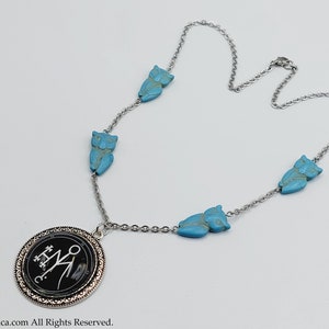 Sigil of Moloch Owl Necklace - Occult Demon Astronomy Solomon Goetic ...